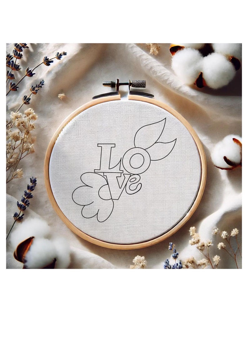 Love Hand Embroidery Pattern, Embroidery PDF, Symbols Embroidery, Love ...