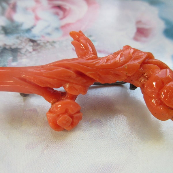 Coral Pin - Etsy