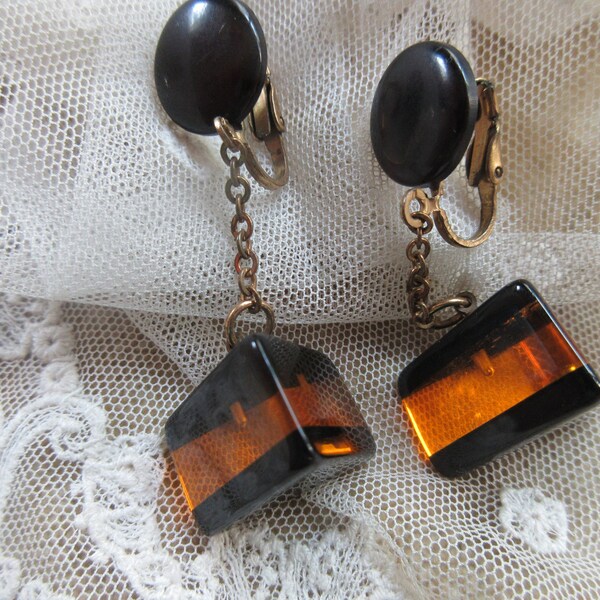 Lucite Earrings - Etsy
