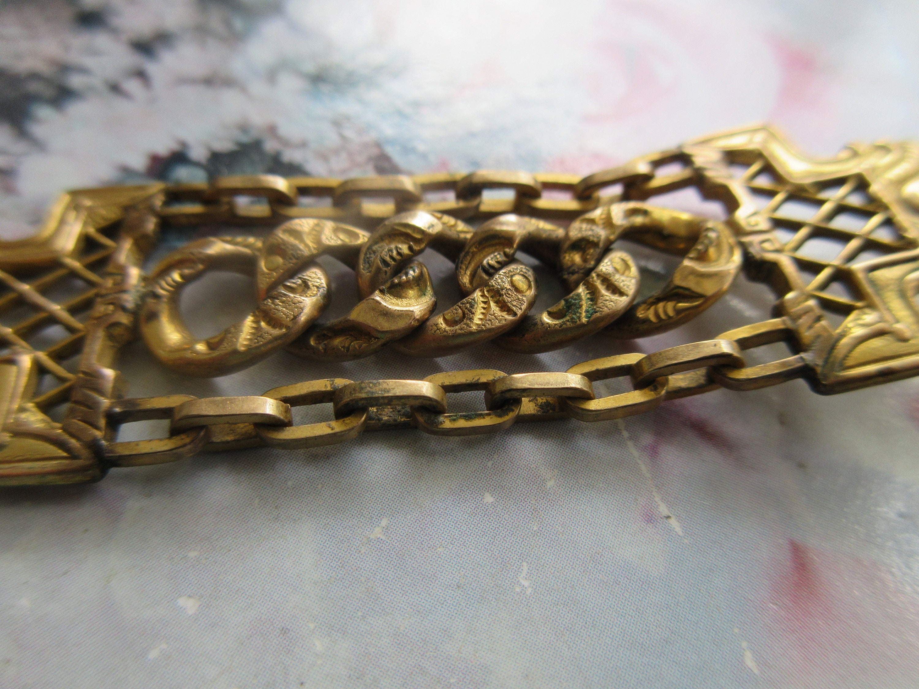 Antique Pocket Watch Chain With Wax Seal Fob - Etsy