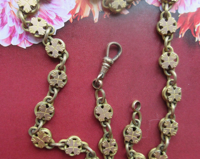 Antique Victorian Book Chain Necklace in Gold Fill - Etsy