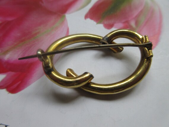 Victorian Enameled Lapel Pin - Gem