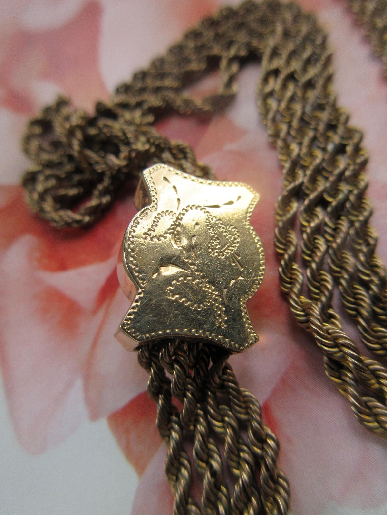 Antique Victorian Ladies Watch Chain With Carved Cameo Slide - Etsy