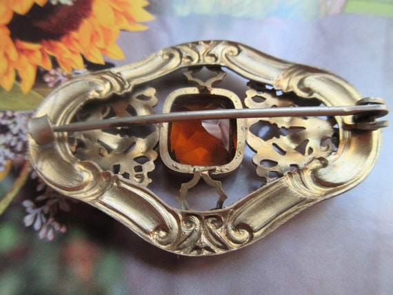Antique Victorian Sash Pin - Gem