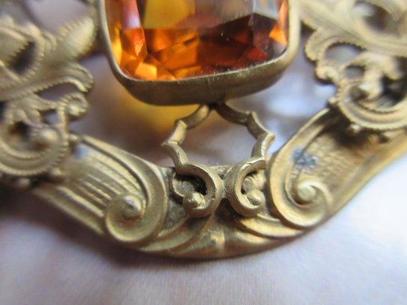 Antique Victorian Sash Pin - Gem