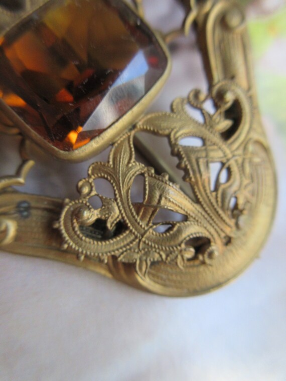 Antique Victorian Sash Pin - Gem