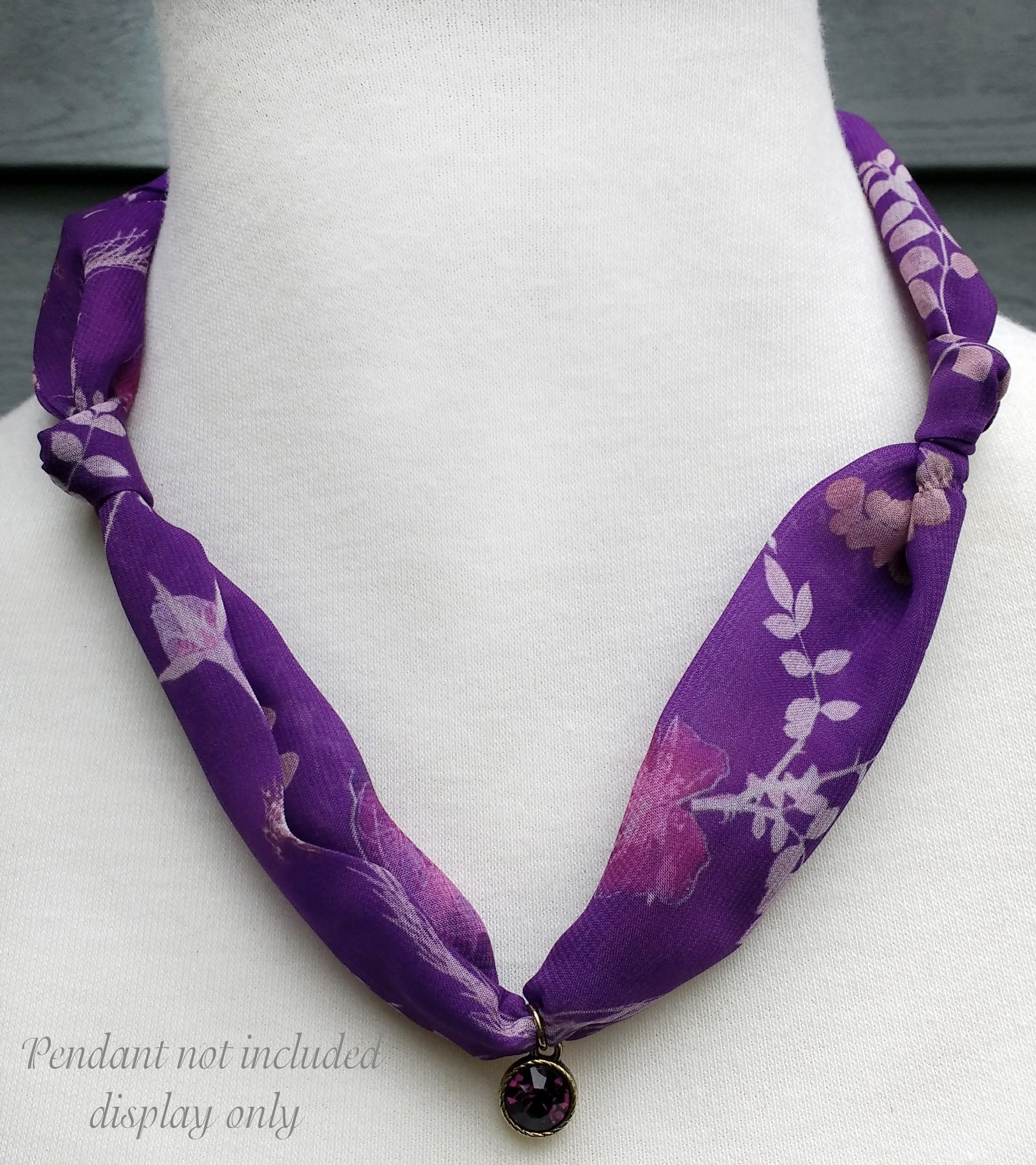 Skinny Scarf floral scarves Violet Meadow scarves for | Etsy