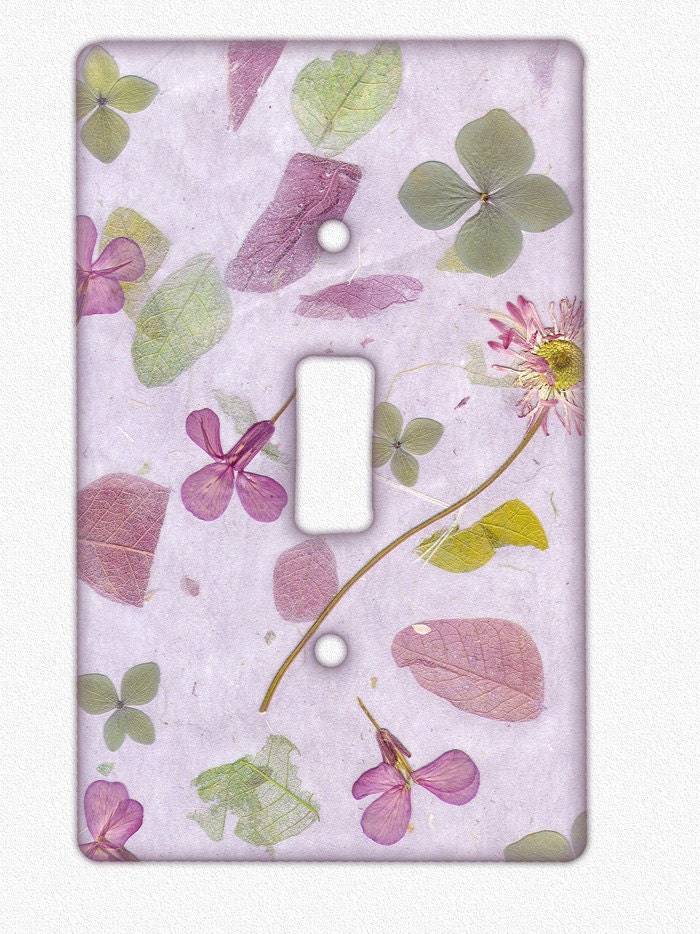 Switch Plate Pressed Flower Art PRINT From Original - Etsy
