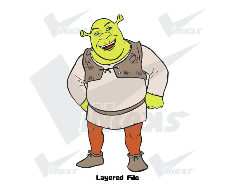 Cartoon Shrek Font Cut File for Cricut | Shrek Alphabet Letters Numbers ...