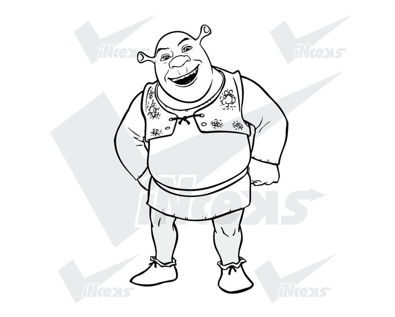Cartoon Shrek Font Cut File for Cricut | Shrek Alphabet Letters Numbers ...