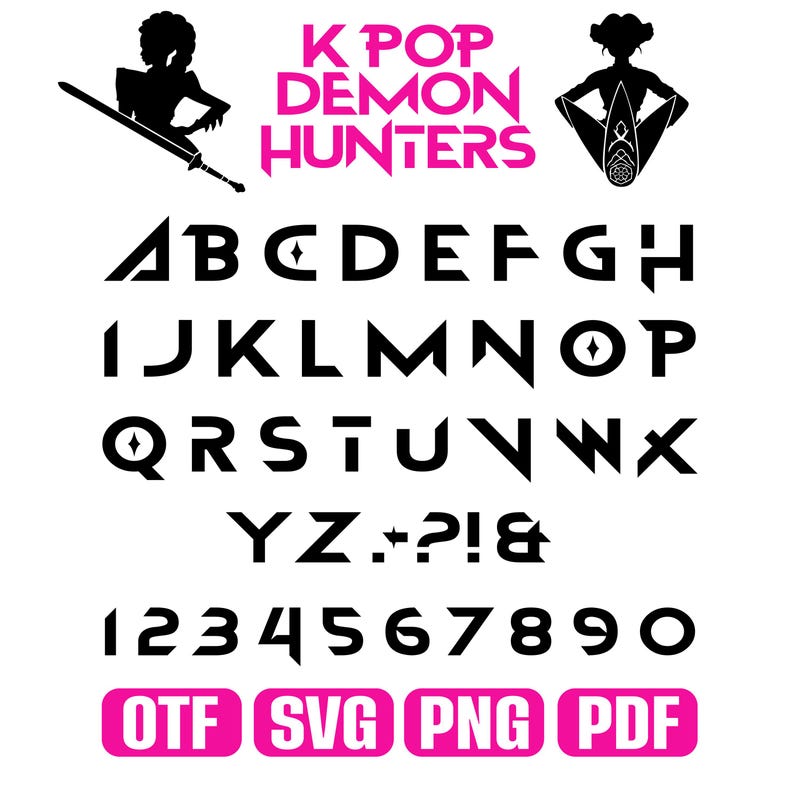 Huntrix Font - Etsy