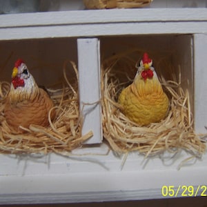 Barnyard Chickens Diorama Box ( 1 ) - Etsy