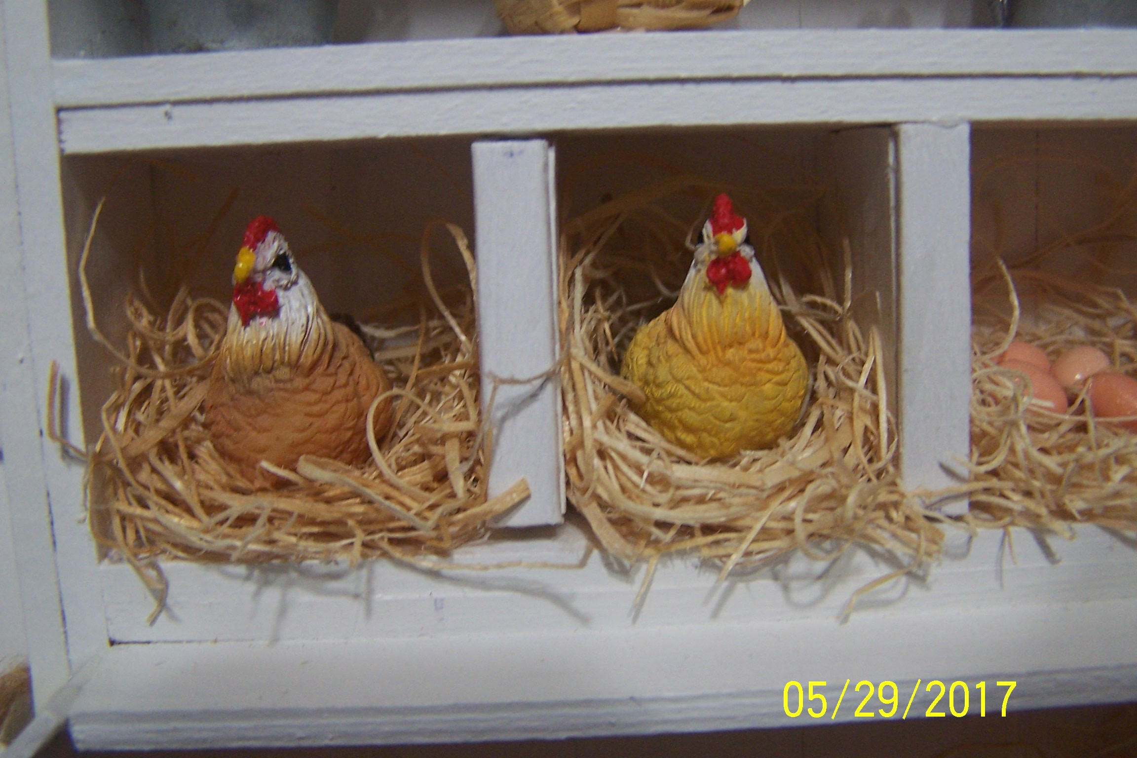 Barnyard Chickens Diorama Box ( 1 ) - Etsy