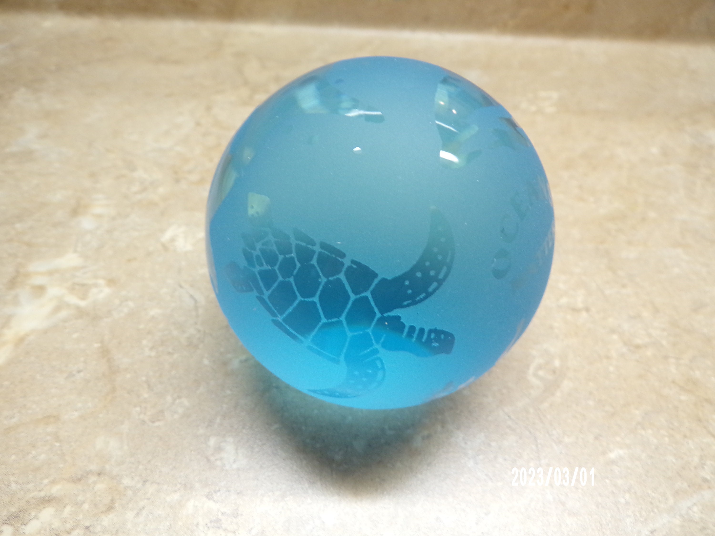 Glass Baron Oceans Matter Paperweight 1996 - Etsy