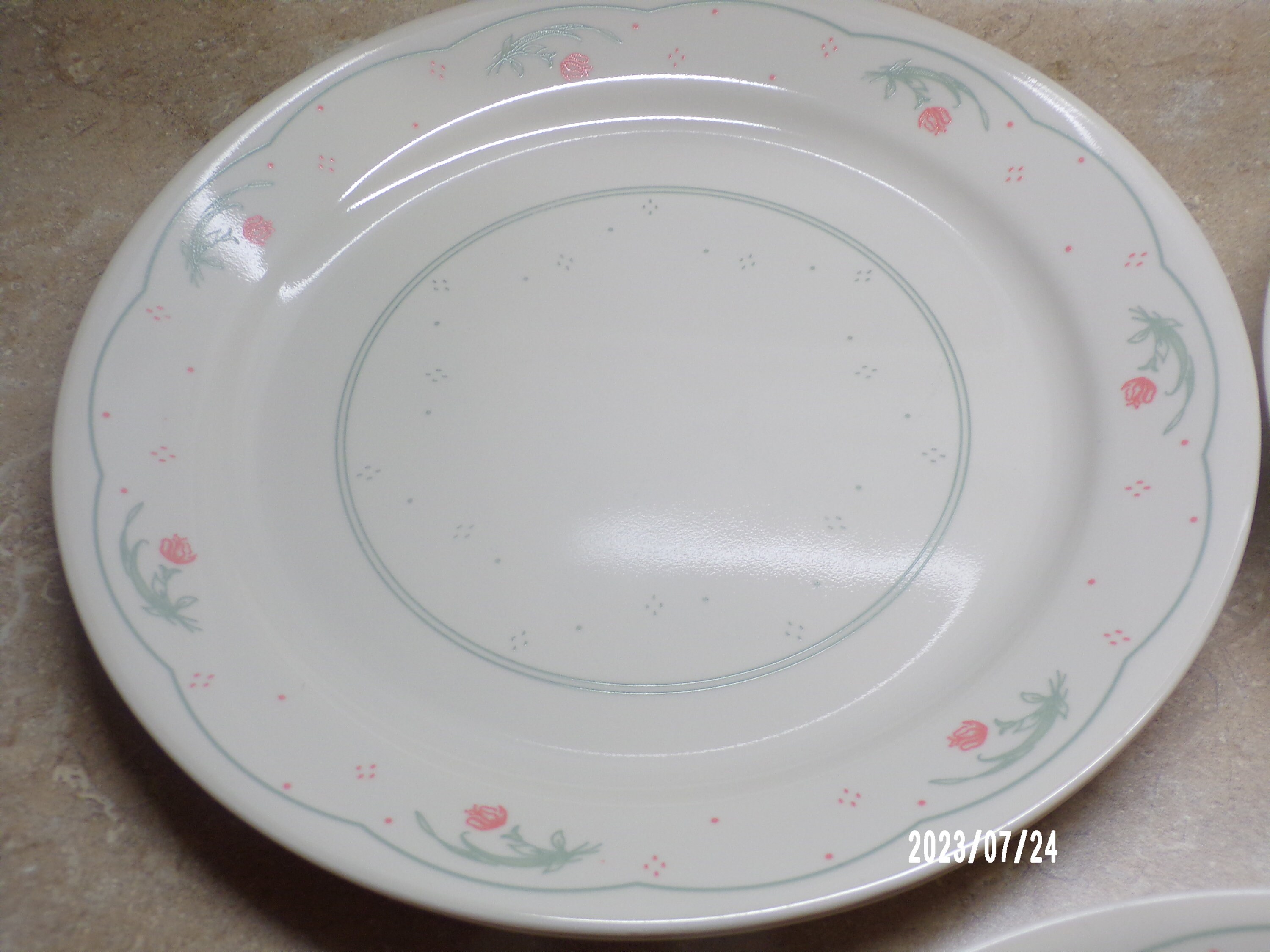 Corelle Calico Rose Plates Set of 10 - Etsy