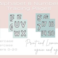 Preschool Alphabet Flashcards, Minimalist Alphabet, Montessori, Nursery ...
