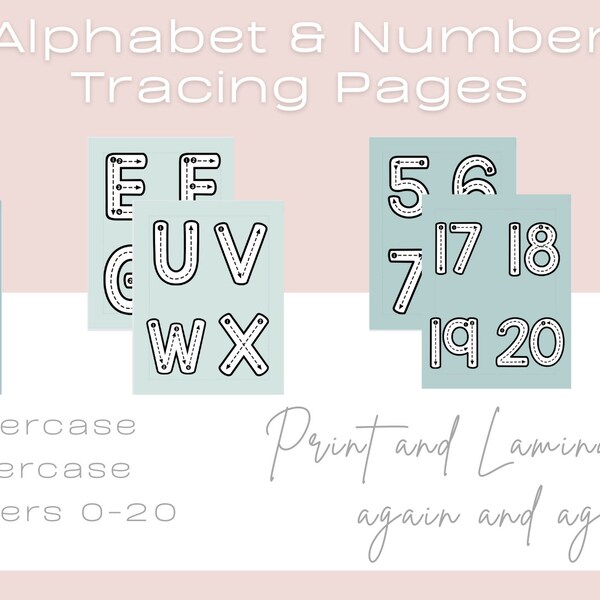 Preschool Alphabet Flashcards, Minimalist Alphabet, Montessori, Nursery ...