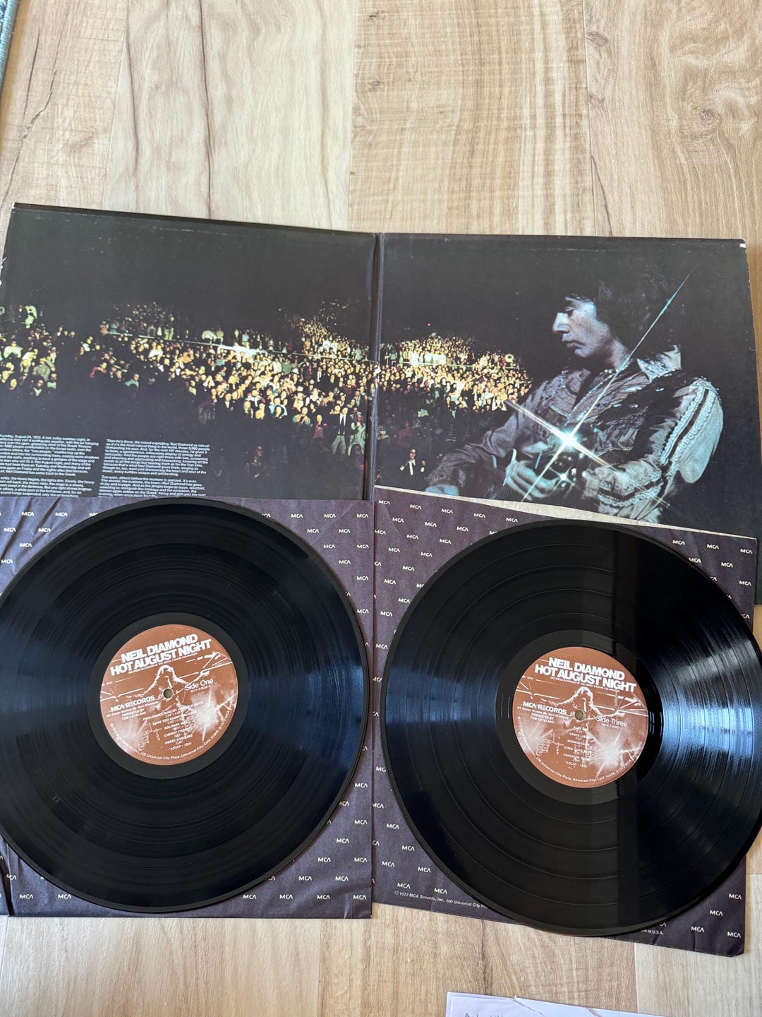 Original Owner Neil Diamond Hot August Nights 1972 Vinyl Record - Etsy