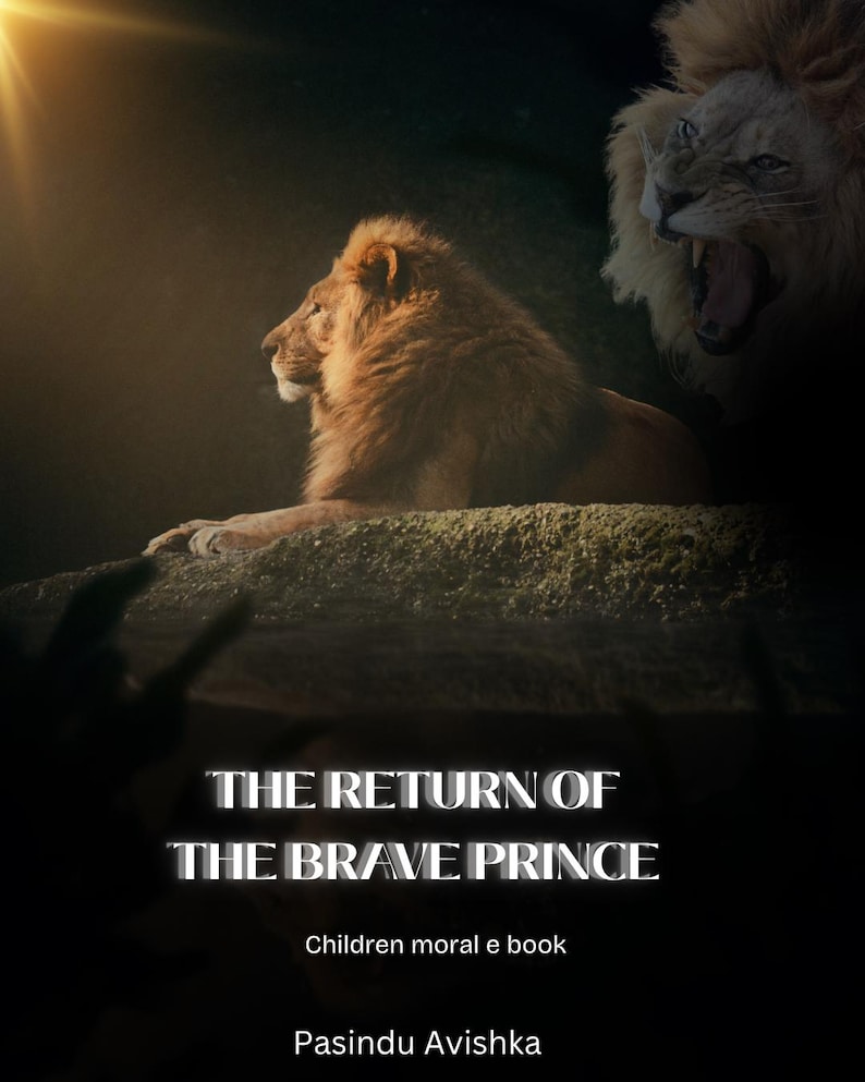 The Brave Prince Children's Story Book, Courageous Lion Tale (digital ...