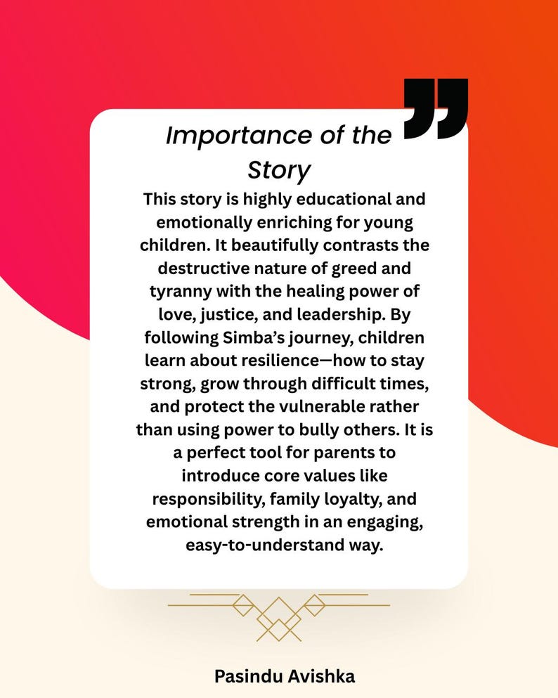 The Brave Prince Children's Story Book, Courageous Lion Tale (digital ...