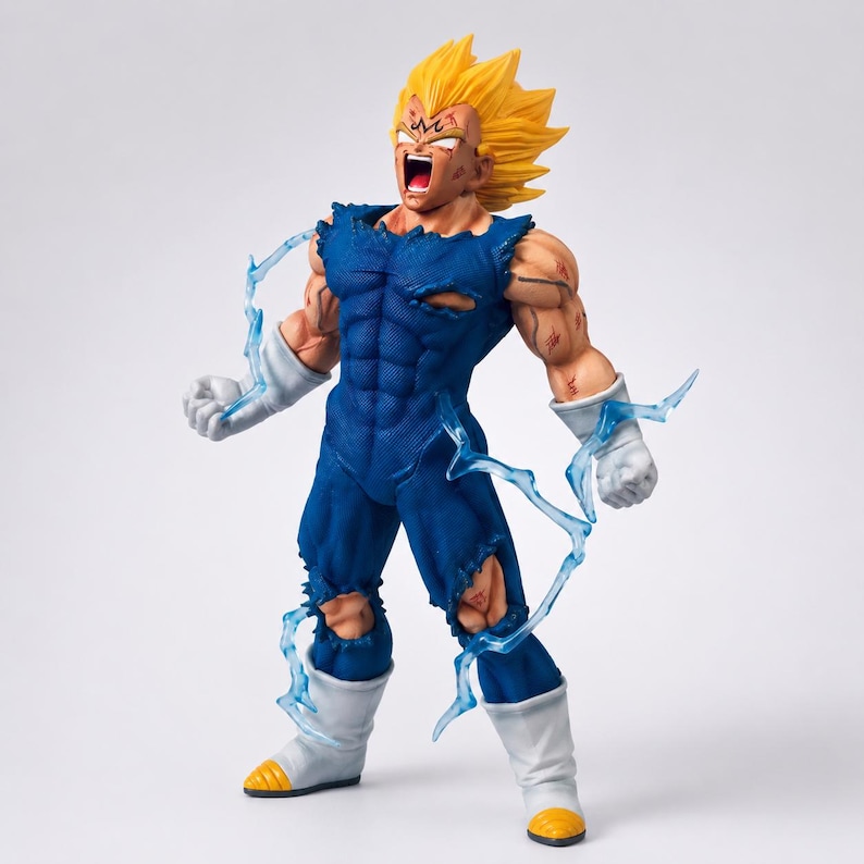 Majin Vegeta Super Saiyan Figure: Dragon Ball Z Anime Collectible ...