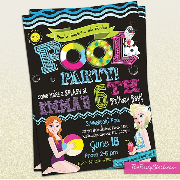 Frozen Pool Party - Etsy