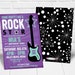 Rock Star Birthday Party Invitation | Printable Girls Party Invitations ...