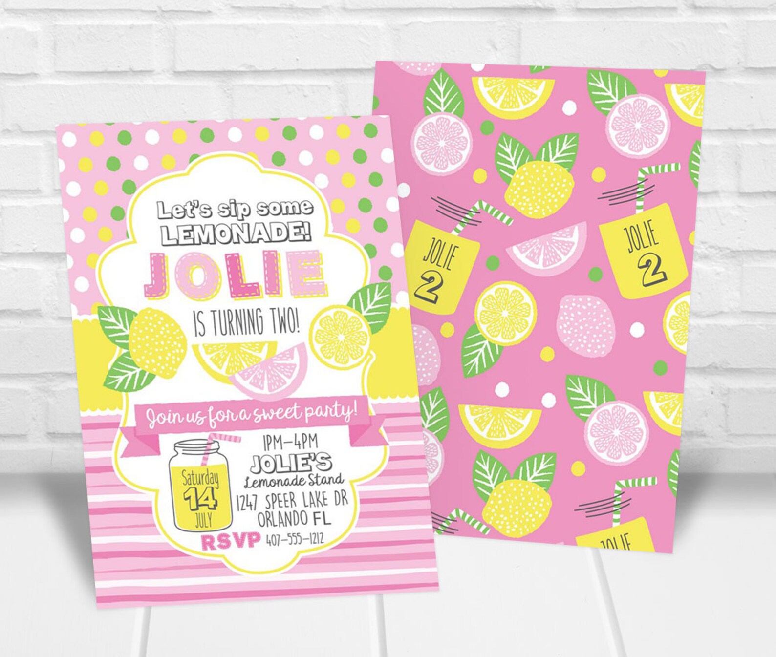 Lemonade Stand Party Invitation / Lemonade Birthday Invitation ...