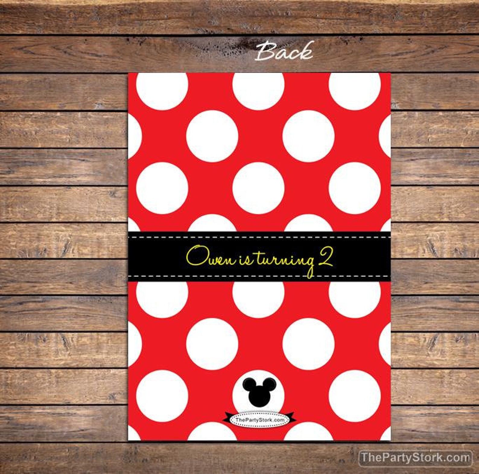 Mickey Mouse Invitation Mickey Mouse Birthday Invitations - Etsy