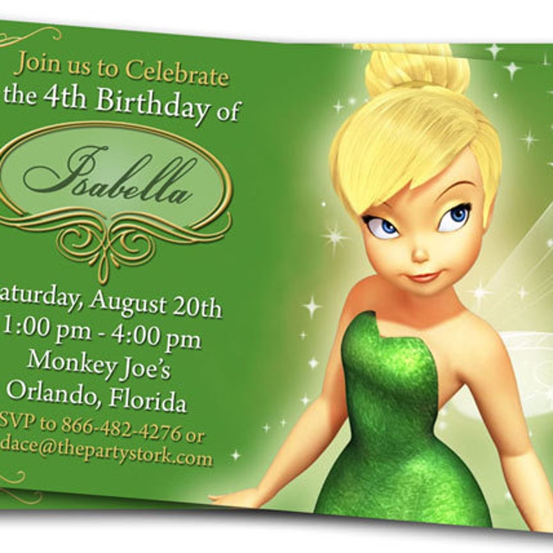Tinkerbell Invitation - Etsy