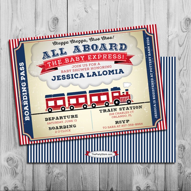 Train Baby Shower - Etsy
