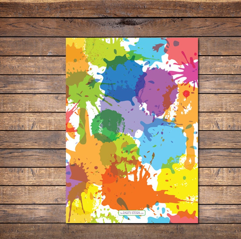 Art Paint Party Invitations: Printable Birthday Invitation - Etsy