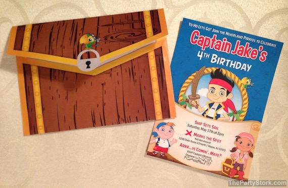 Jake And The Neverland Pirates Invitations Free Printable