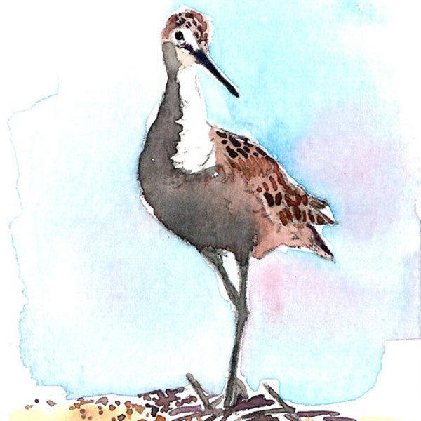 Shore Bird Painting - Etsy