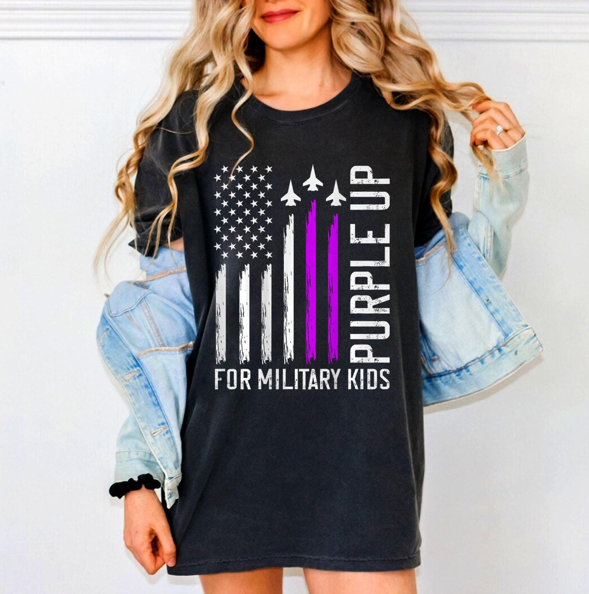 Military Child Designs Bundle, Purple up Military Child, Month of the ...