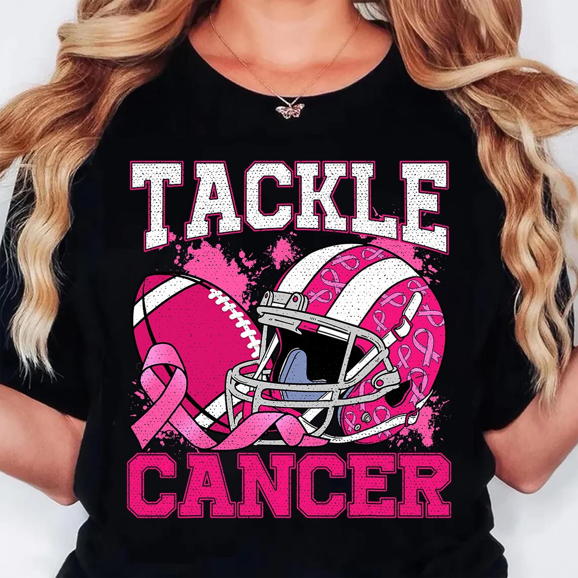 Tackle Breat Cancer Png, Football Pink Out Png, Breast Cancer Football ...