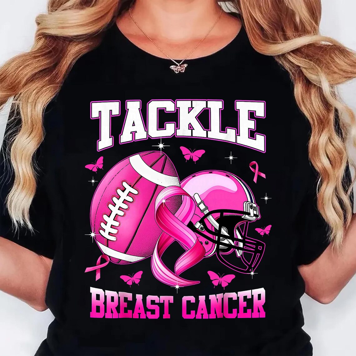 Tackle Breat Cancer Png, Football Pink Out Png, Breast Cancer Football ...