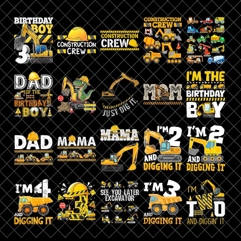 Construction Trucks Svg - Etsy