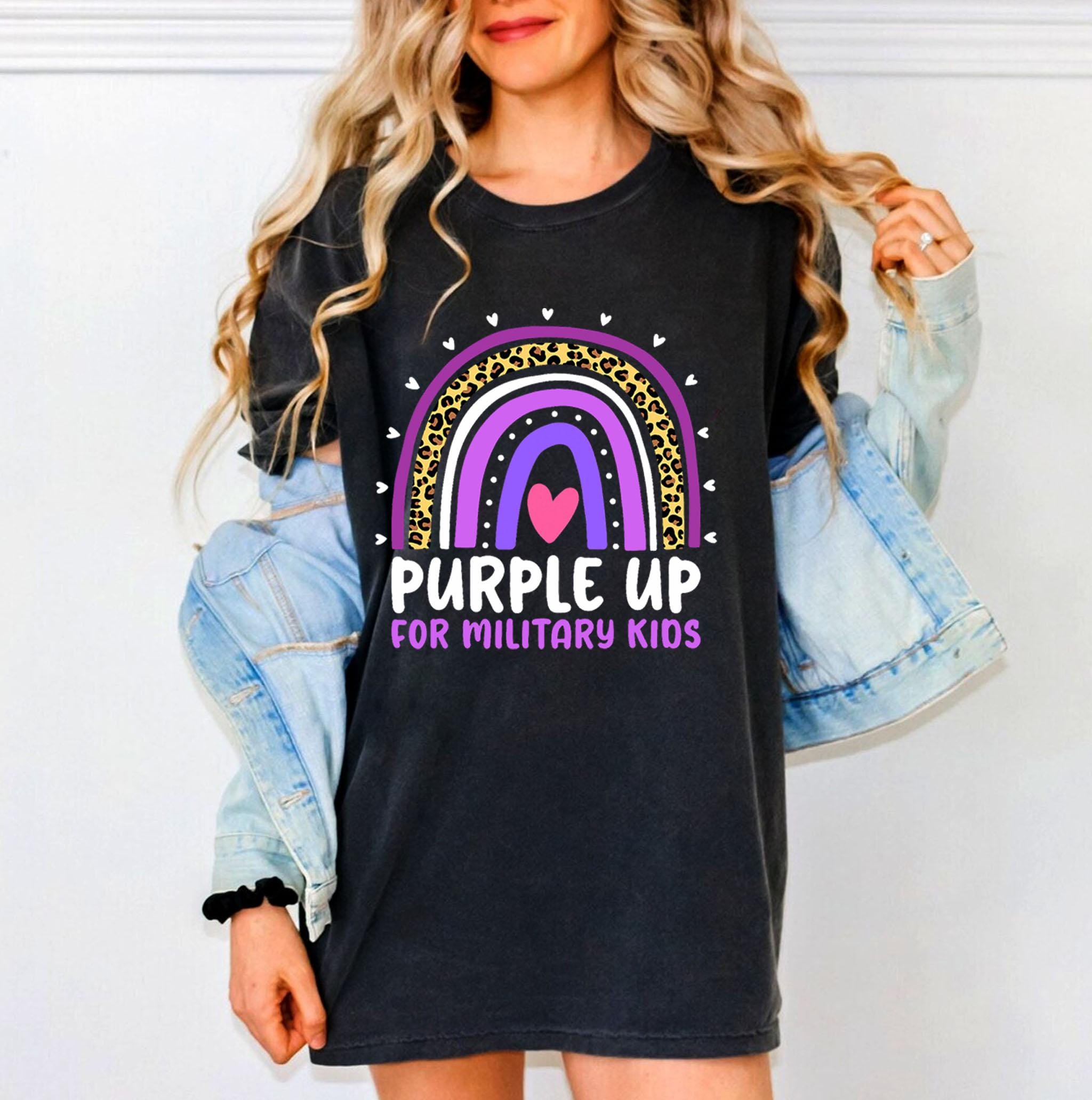 Military Child Designs Bundle, Purple up Military Child, Month of the ...