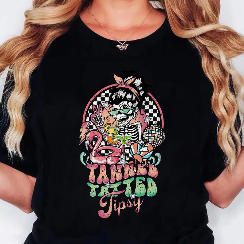 Tanned and Tipsy PNG Bundle, Funny Summer Png, Tipsy Png Adult Humor ...