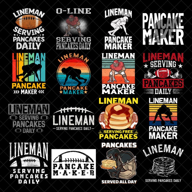 Pancake Football Player - Etsy