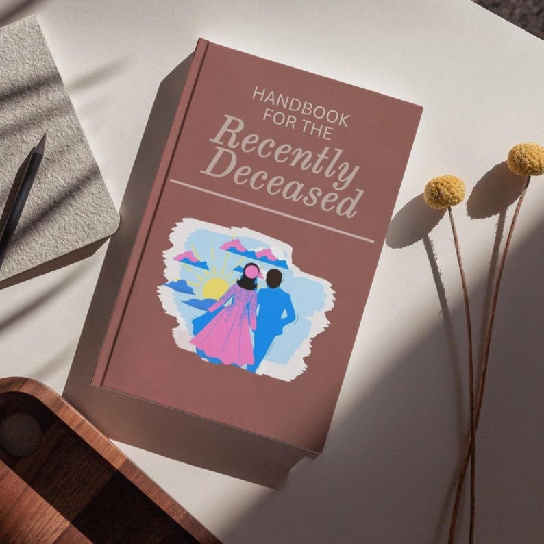 Editable Recently Deceased, Book Cover for Beetlejuice Costume - Etsy