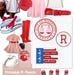 Printable R. Peach Baseball-inspired Paper Patches, Halloween Costume ...