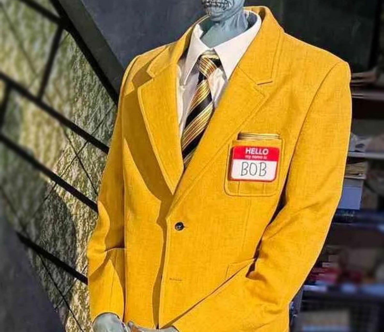 Editable Bob Beetle Juice-inspired Name Tag, Hello I'm Bob Costume - Etsy