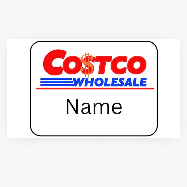Costco Name Tag - Etsy