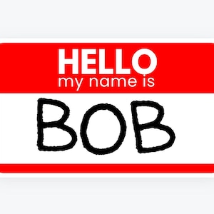 Beetlejuice Bob Name Tag - Etsy