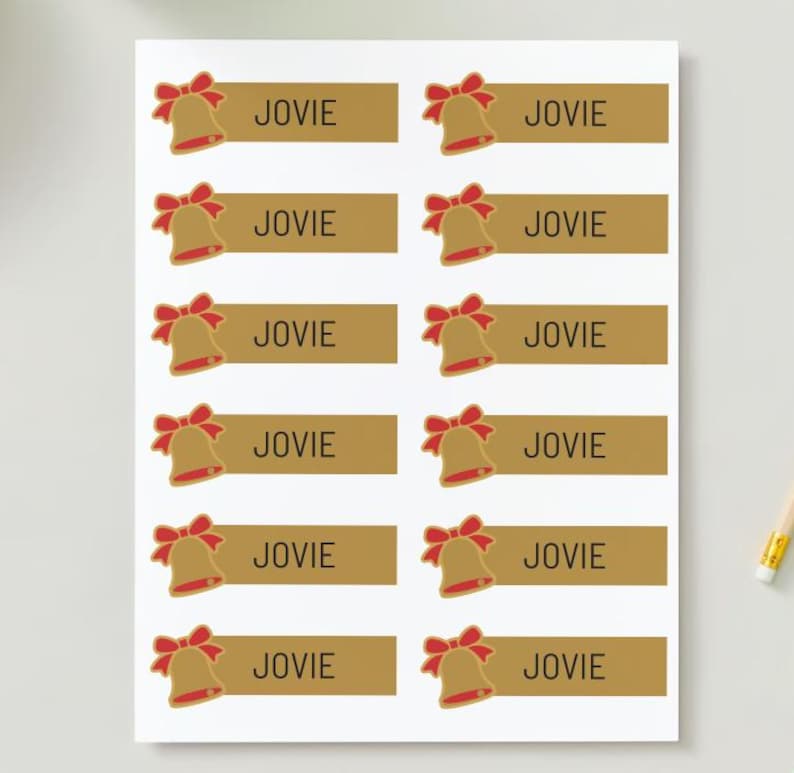 Editable Jovie Inspired Elf Name Tag, North Pole Employee - Etsy