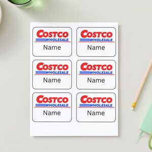 Editable Cost-co -inspired Name Tag, Employee Costume - Etsy