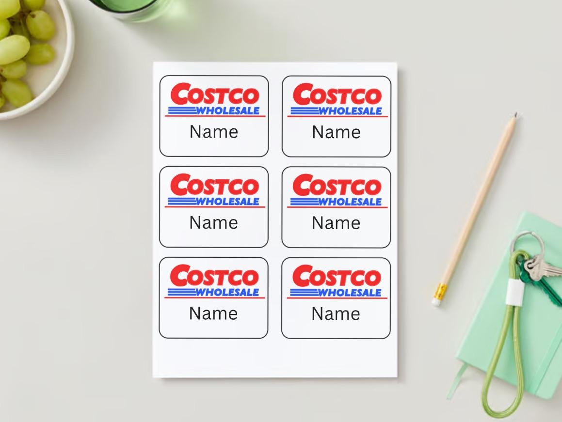 Editable Cost-co -inspired Name Tag, Employee Costume - Etsy