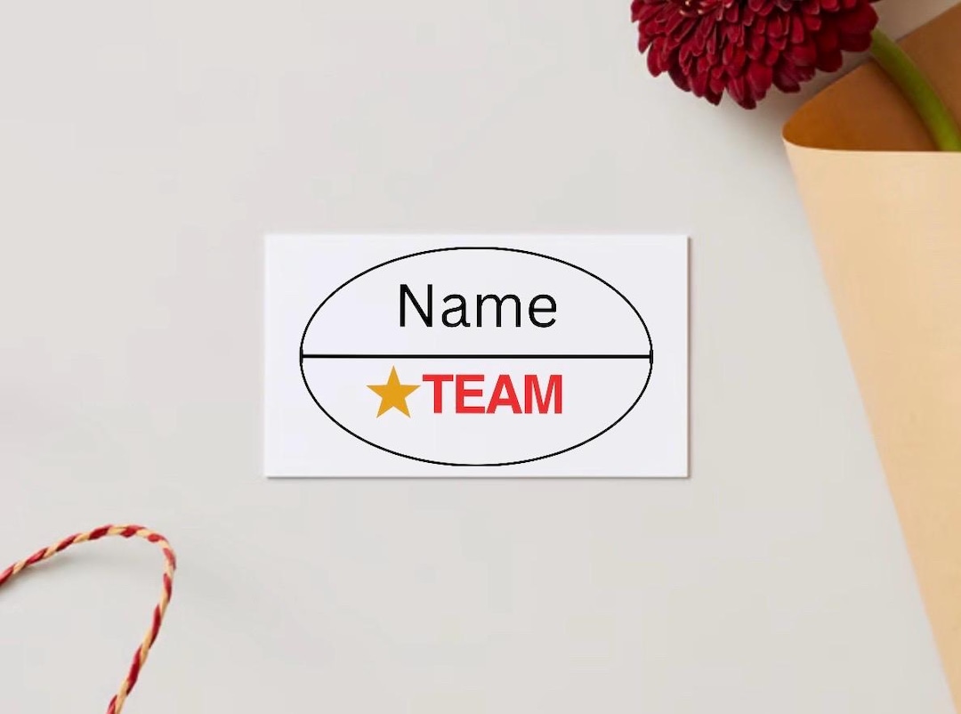 Editable Team Tar J. Parody Member Name Tag, Employee Costume - Etsy